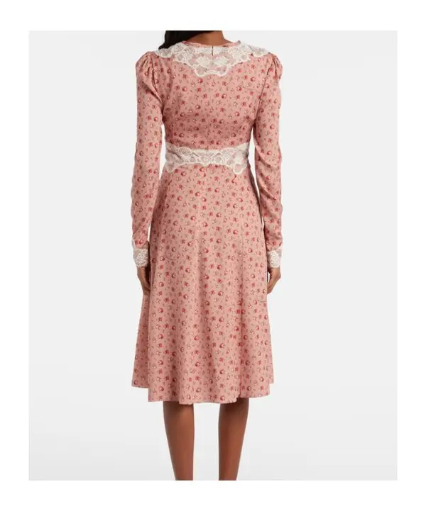Dolce & Gabbana Floral Silk-blend Midi Dress