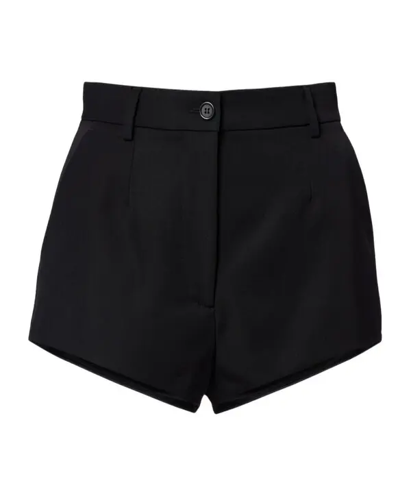 Dolce & Gabbana Virgin Wool Gabardine Micro Shorts