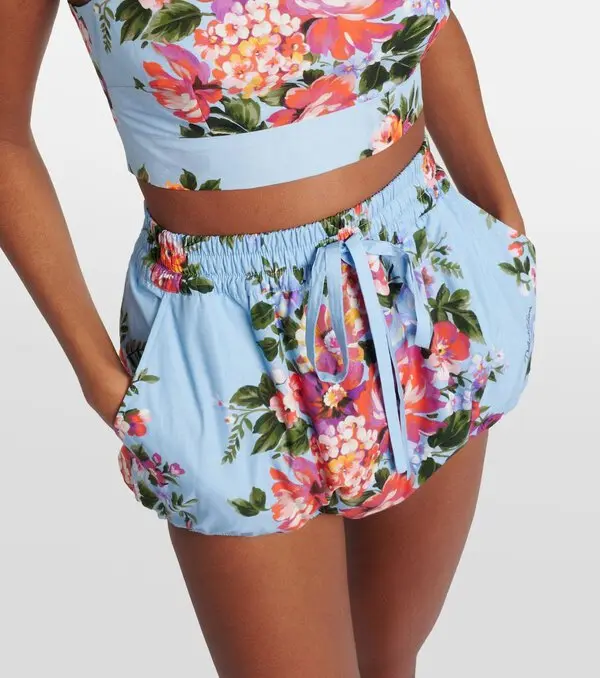 Dolce & Gabbana Floral Cotton Poplin Shorts