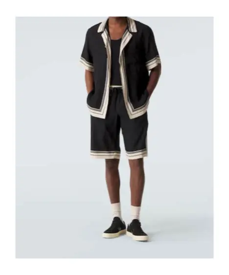 Dolce & Gabbana Striped Silk Bowling Shirt