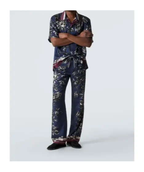 Dolce & Gabbana Printed Silk Bowling Shirt