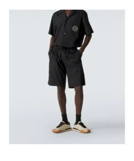 Dolce & Gabbana Logo Cotton Poplin Bowling Shirt