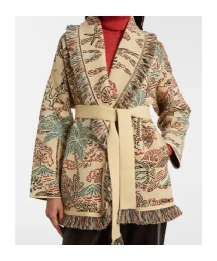 Alanui Sketched The Sea Wool Cardigan