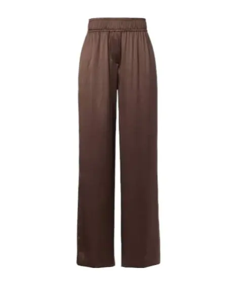 Brunello Cucinelli Silk-blend Satin Wide-leg Pants