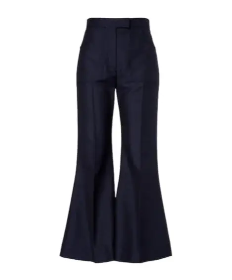 Valentino Garavani Wool And Mohair Flared Pants