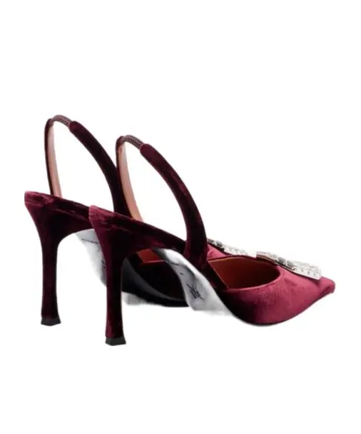 Amina Muaddi Versatile Velvet High Heels