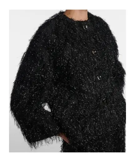 Erdem Lurex Fil Coupé Button Casual Jacket