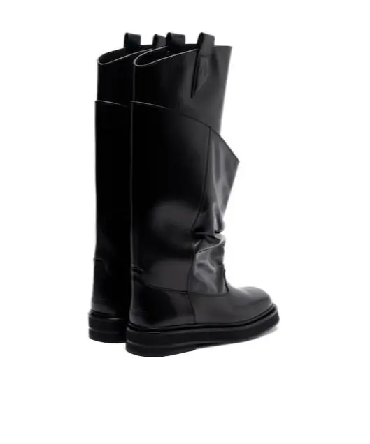 Attico Layered Solid-color Boots