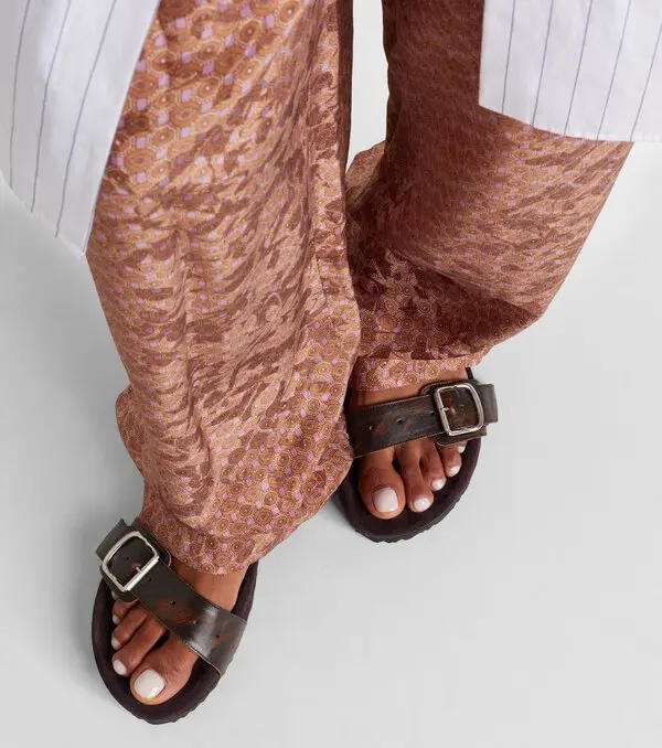 Dries Van Noten Buckle Detail Slippers