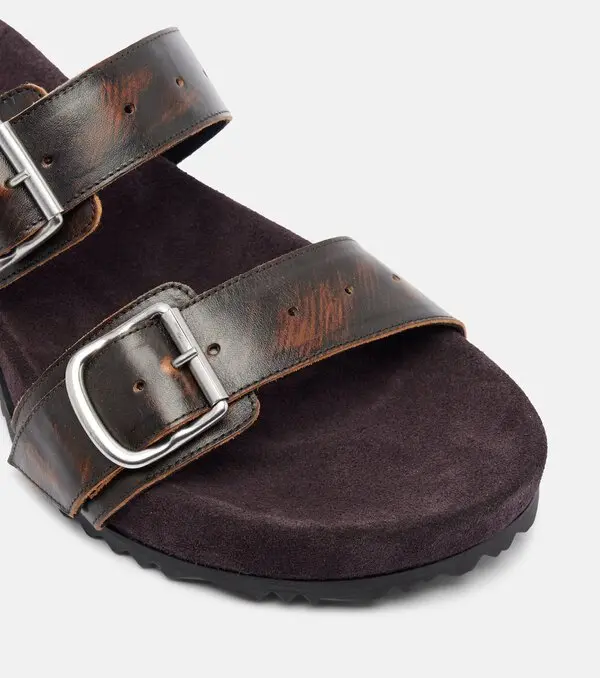 Dries Van Noten Buckle Detail Slippers