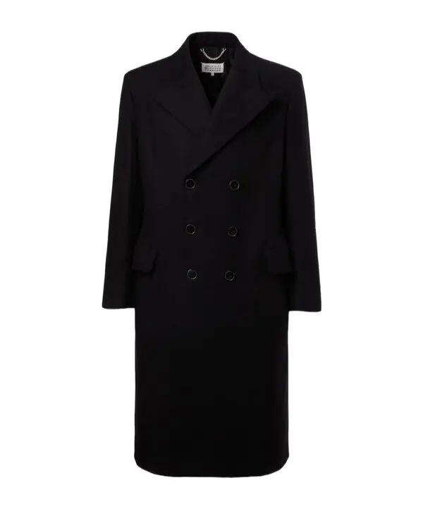 Dries Van Noten Floral Double-breasted Wool Coat