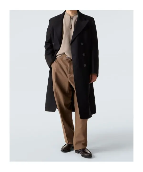 Dries Van Noten Floral Double-breasted Wool Coat