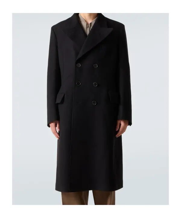 Dries Van Noten Floral Double-breasted Wool Coat