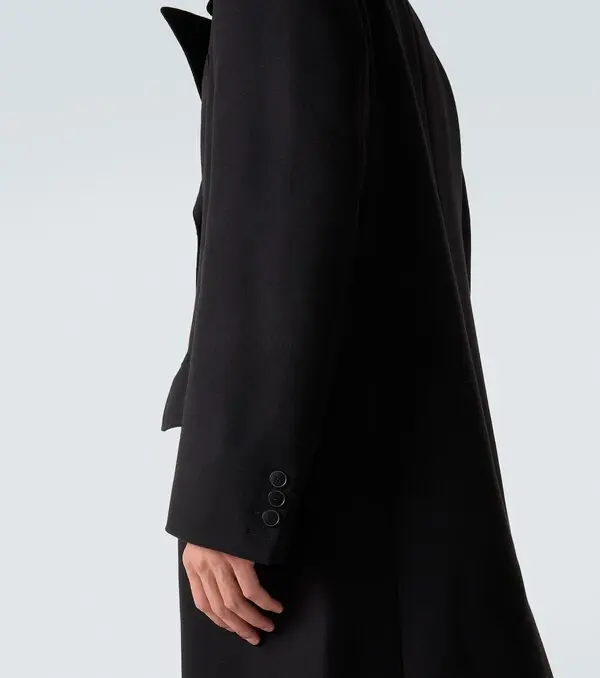Dries Van Noten Floral Double-breasted Wool Coat