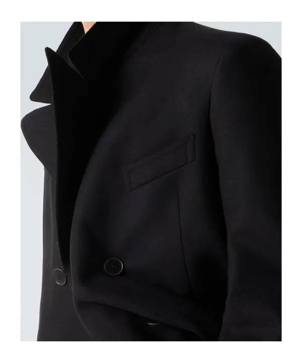 Dries Van Noten Floral Double-breasted Wool Coat