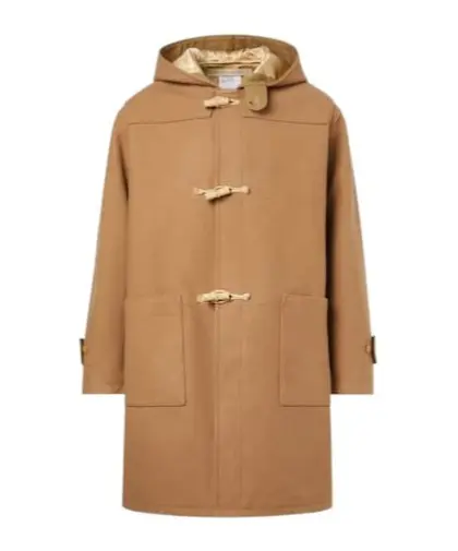 Visvim Commodore Wool And Linen Hooded Duffle Coat - Nude