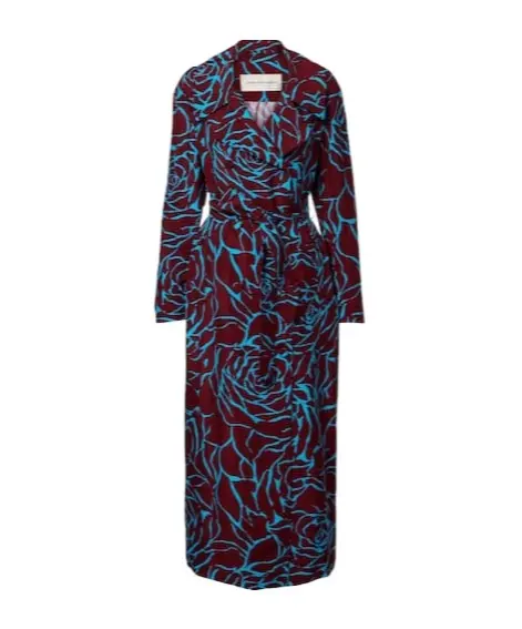 Dries Van Noten Printed Twill Coat