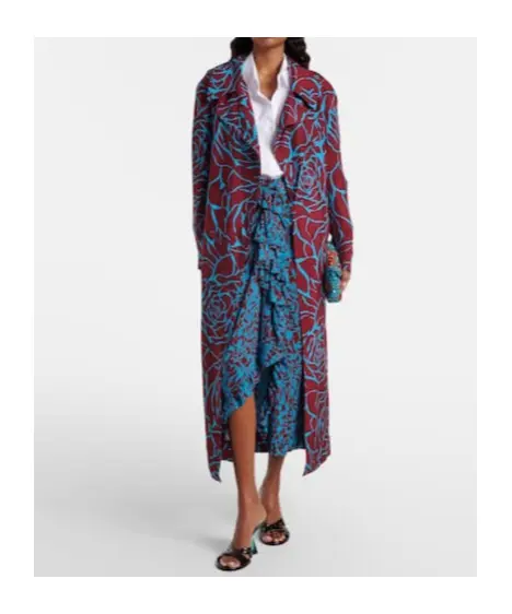 Dries Van Noten Printed Twill Coat