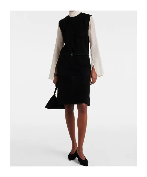 TOTEME Belted Suede Minidress