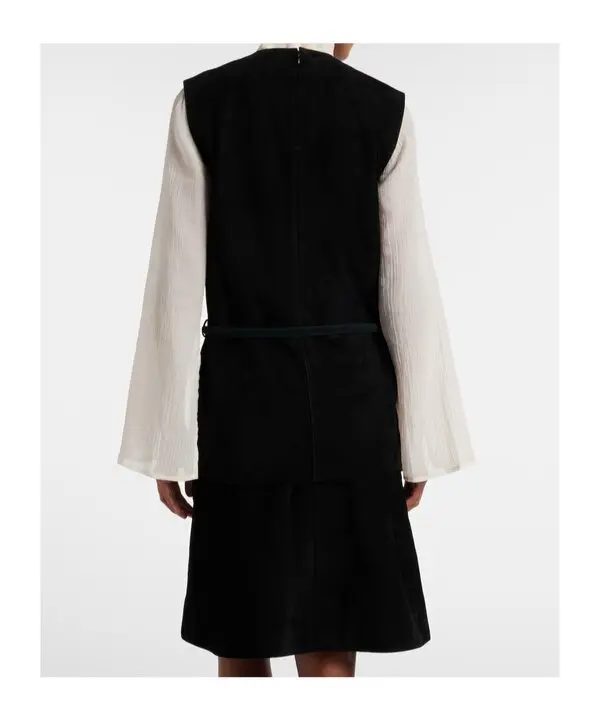 TOTEME Belted Suede Minidress
