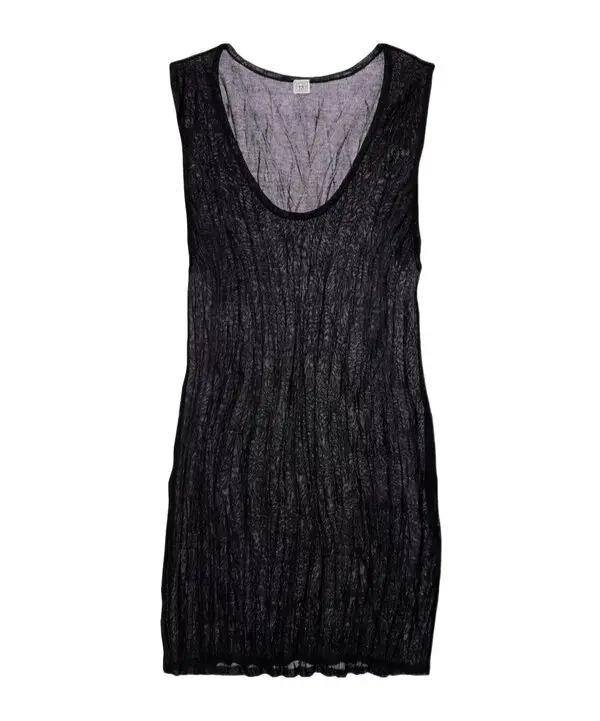 TOTEME Knitted Top - Black
