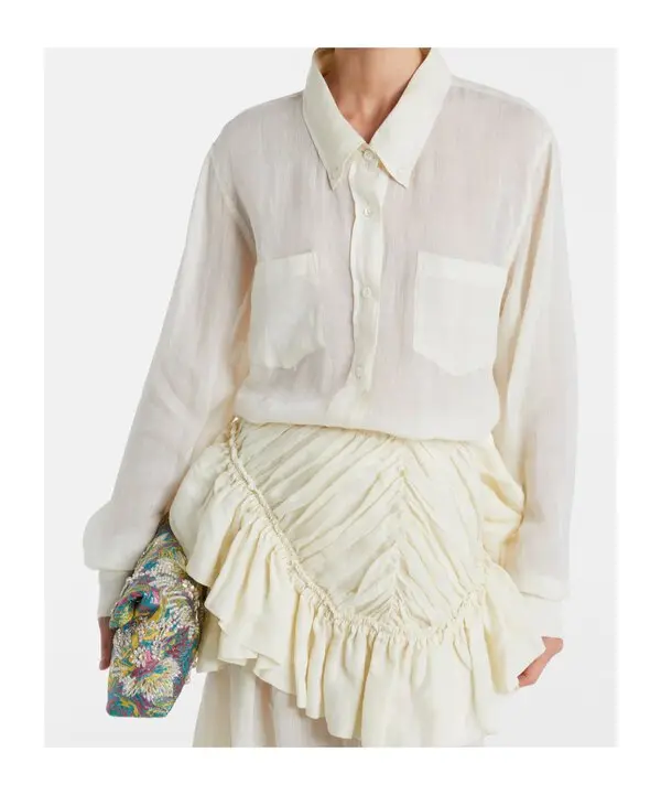 Dries Van Noten Oversized Ramie Shirt