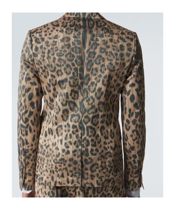 Dolce & Gabbana Leopard-print Cotton-blend Blazer