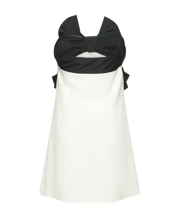 Red Valentino Bow-tie Tube Top Dress