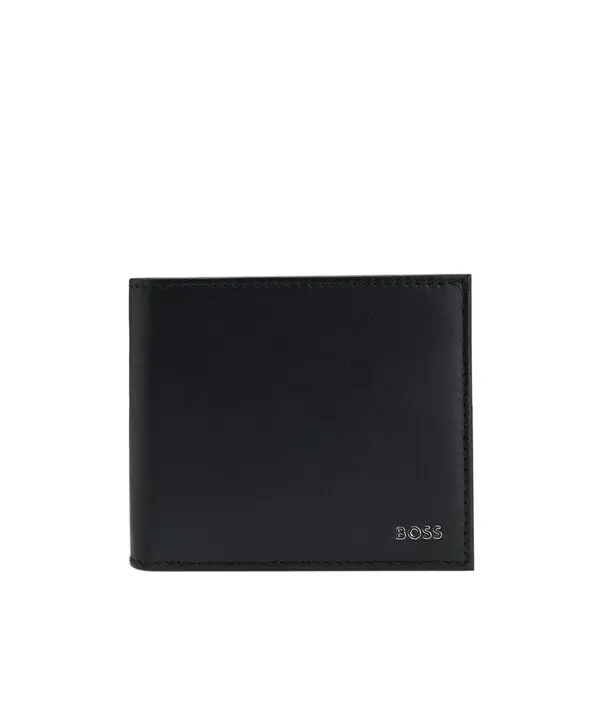 Hugo Boss Bi-fold Leather Wallet - Black