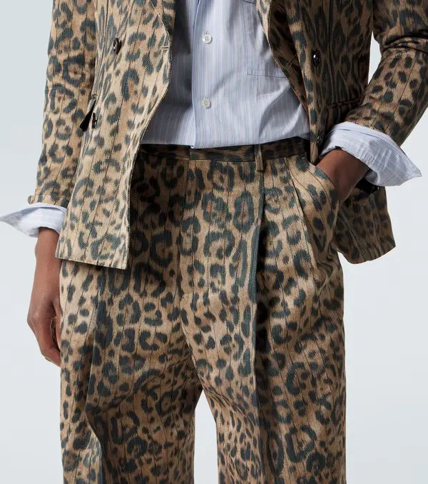 Dolce & Gabbana Cotton-blend Straight Pants