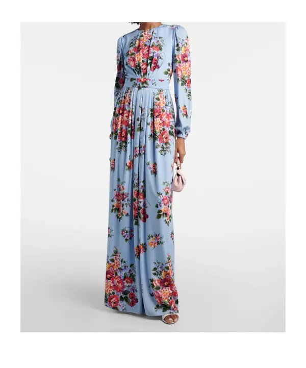Dolce & Gabbana Floral Silk-blend Gown