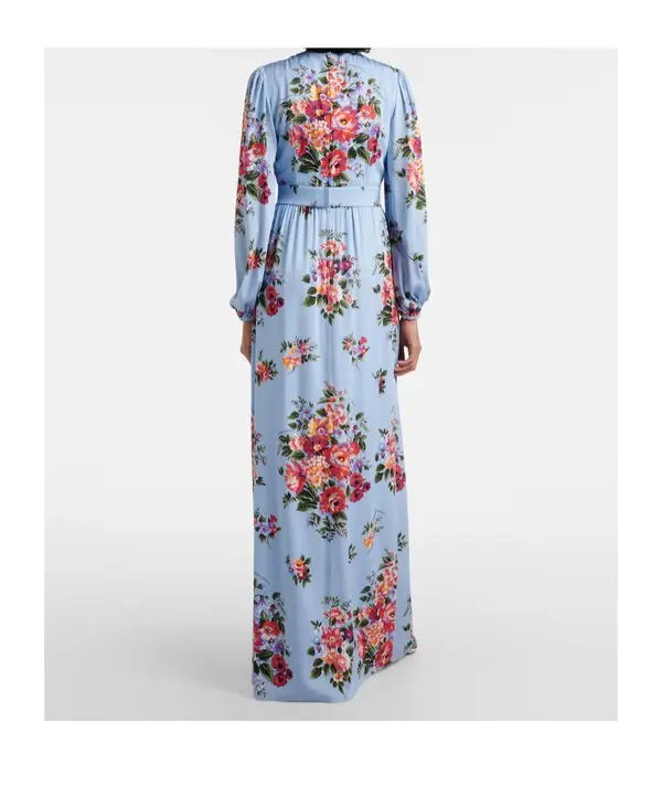 Dolce & Gabbana Floral Silk-blend Gown