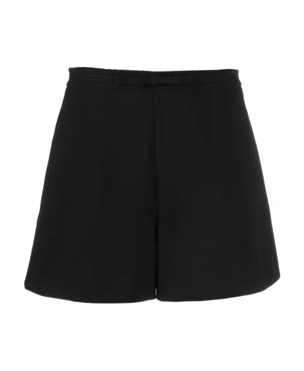 Red Valentino Logo Shorts - Black