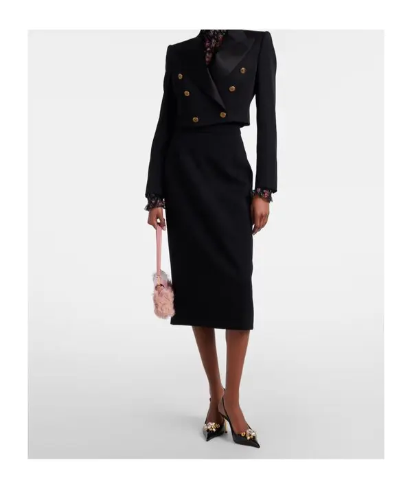 Dolce & Gabbana Wool-blend Pencil Skirt