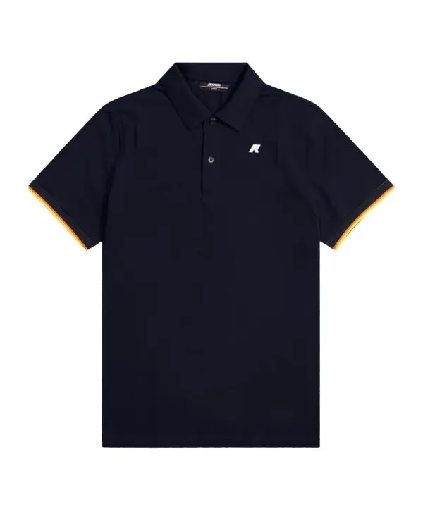 K-WAY Logo Short-sleeved Polo Shirt - Black