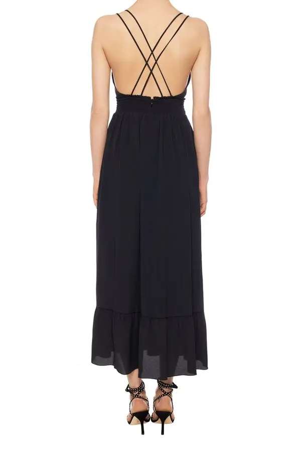 Red Valentino Cross Straps Dress