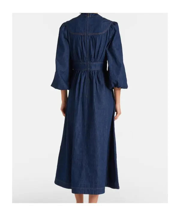 Zimmermann Awaken Denim Midi Dress