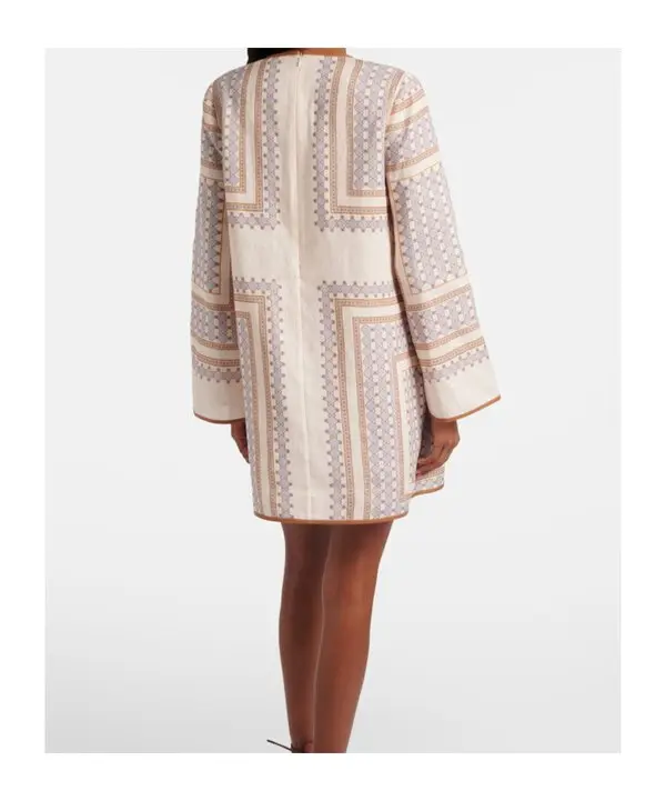 Zimmermann Printed Linen Minidress