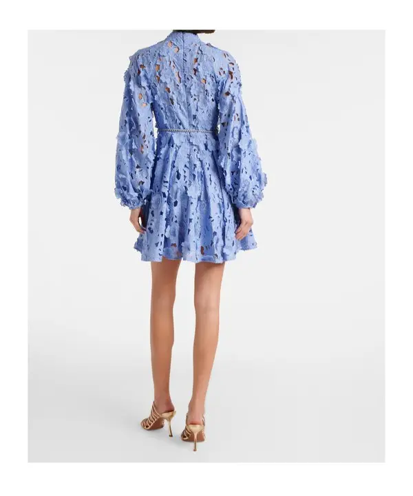 Zimmermann Patience Floral Lace Minidress