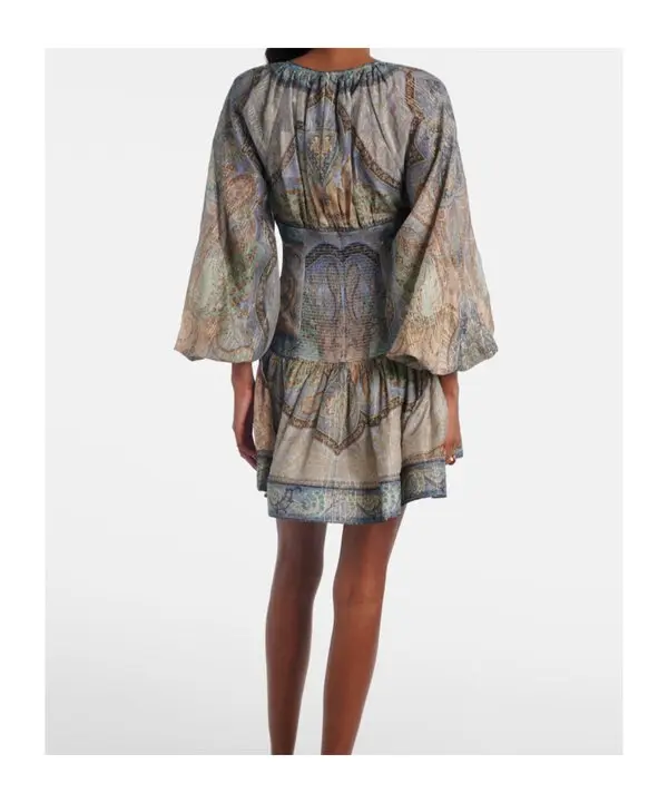 Zimmermann Wanderlust Cotton And Silk-blend Minidress