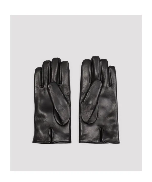 Giorgio Armani Logo-stamped Leather Gloves