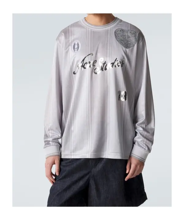 Acne Studios Logo Striped T-shirt