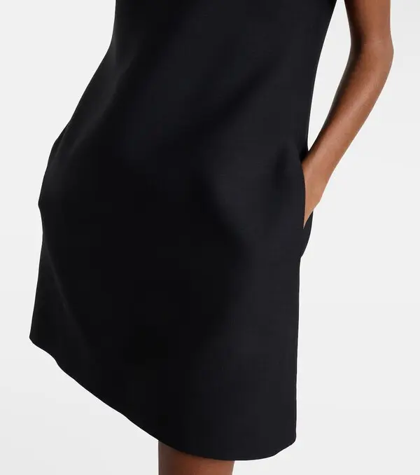 Valentino Garavani Embellished Wool And Silk Minidress