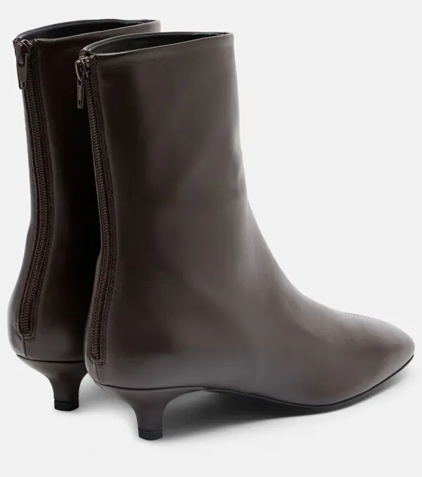 TOTEME Leather Ankle Boots