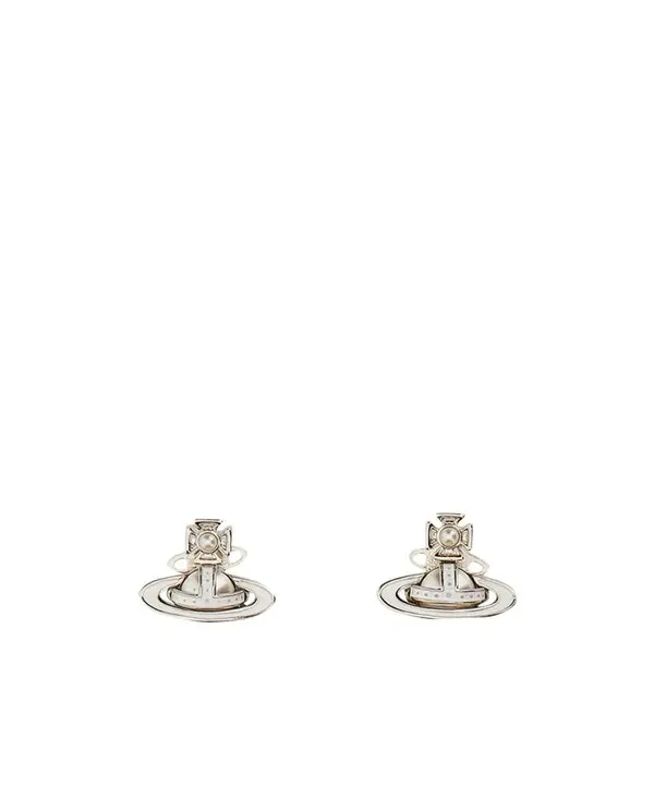 VIVIENNE WESTWOOD Orb Plaque Embellished Earrings - Silver