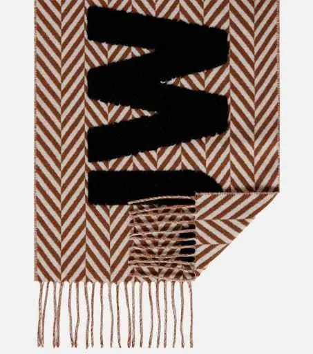 J.W.ANDERSON Logo Wool And Alpaca-blend Scarf
