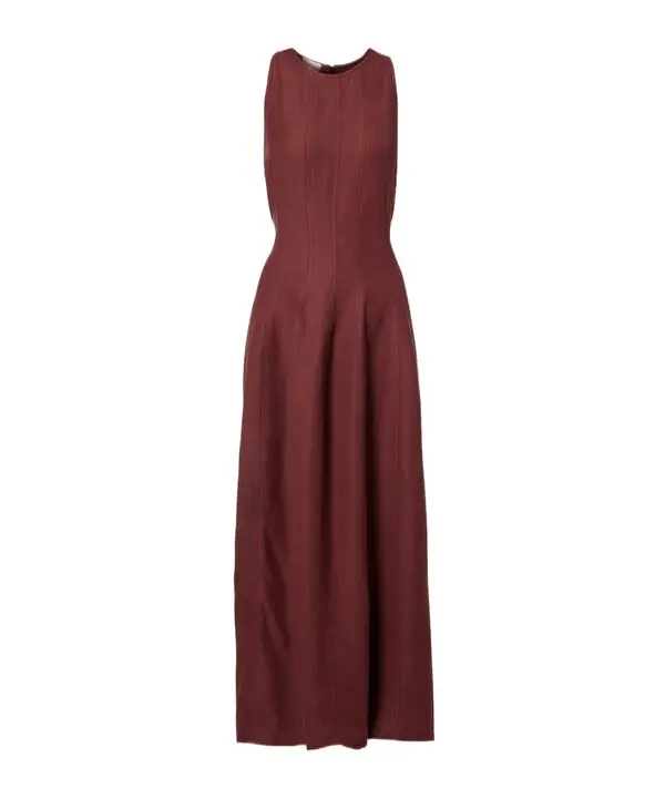Brunello Cucinelli Striped Midi Dress