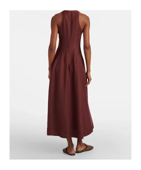 Brunello Cucinelli Striped Midi Dress