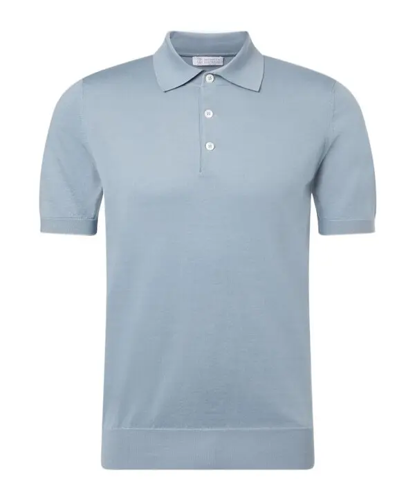 Brunello Cucinelli Cotton Pique Polo Shirt