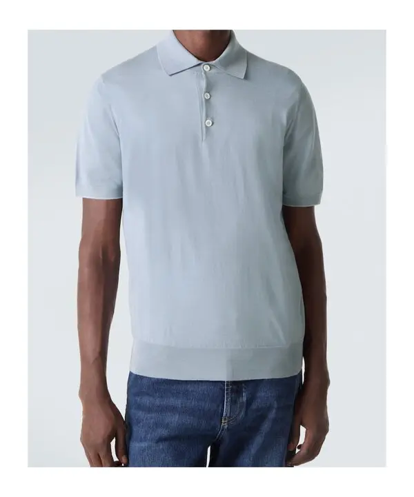 Brunello Cucinelli Cotton Pique Polo Shirt